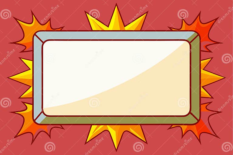 A Colorful Blank Speech Bubble is Surrounded by Explosive Graphic ...