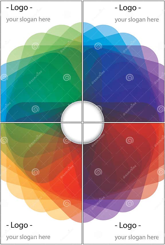 Colorful blanks stock vector. Illustration of flyer, blue - 19268288