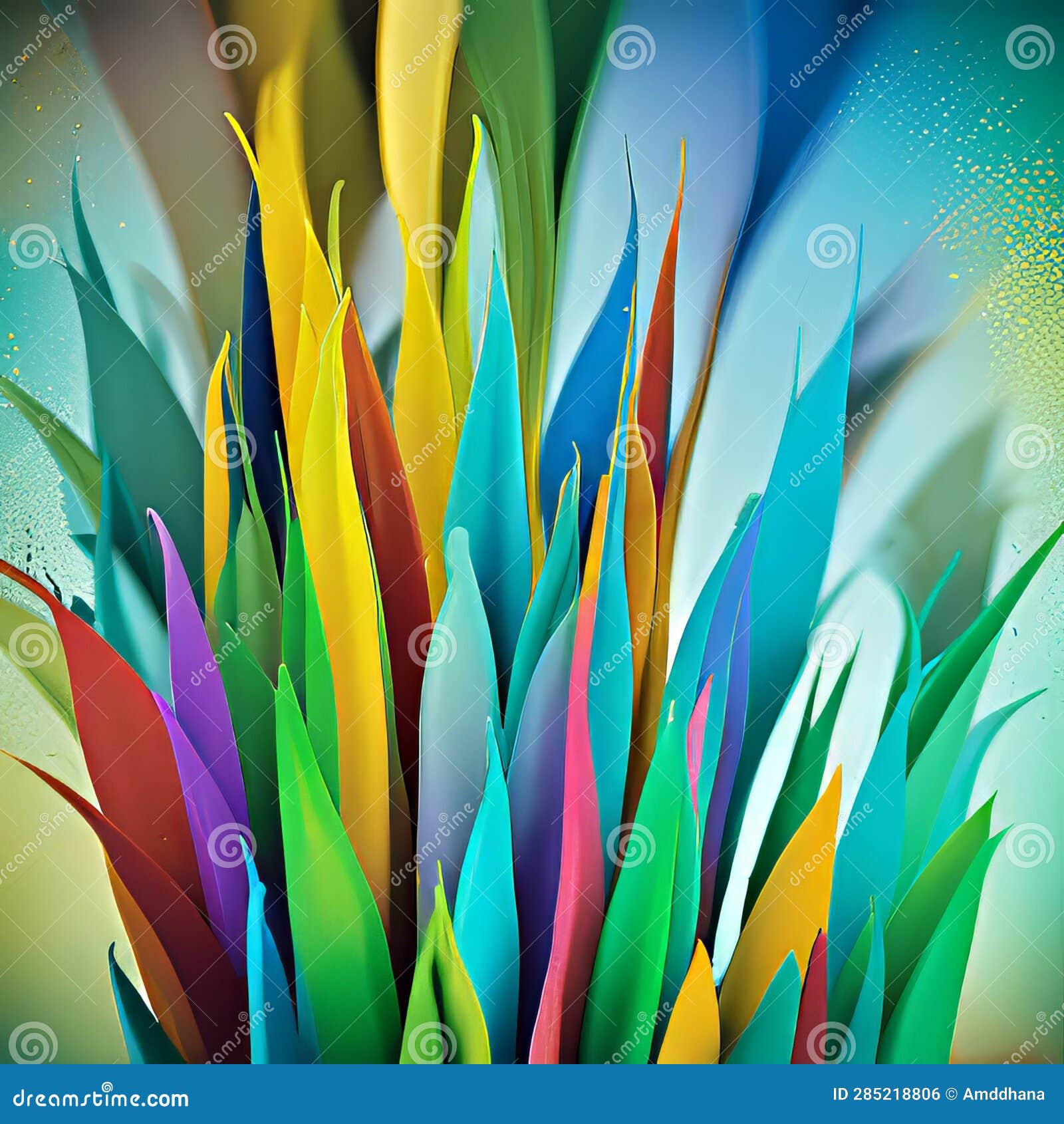 Colorful Blast Effect Leafy Type Abstract Stock Photo - Image of black ...