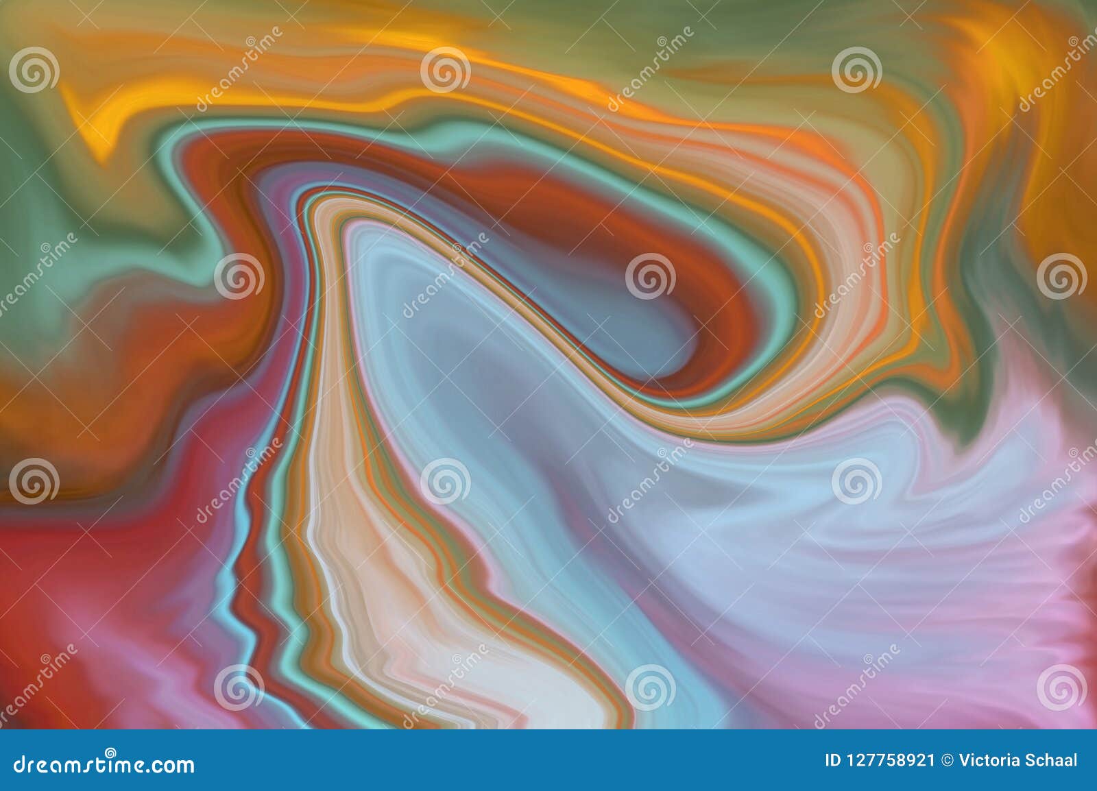 Colorful Blending of Paints Stock Illustration - Illustration of curve ...