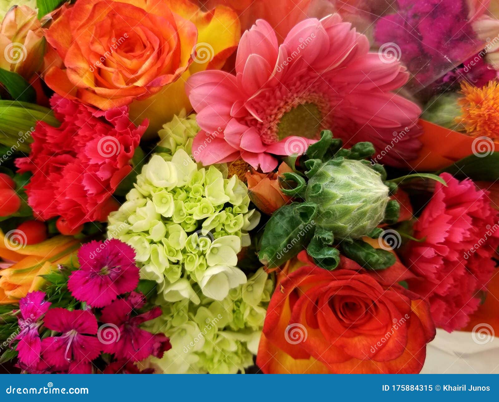 Colorful Blends of Mixed Bouquet of Flowers Stock Image - Image of ...