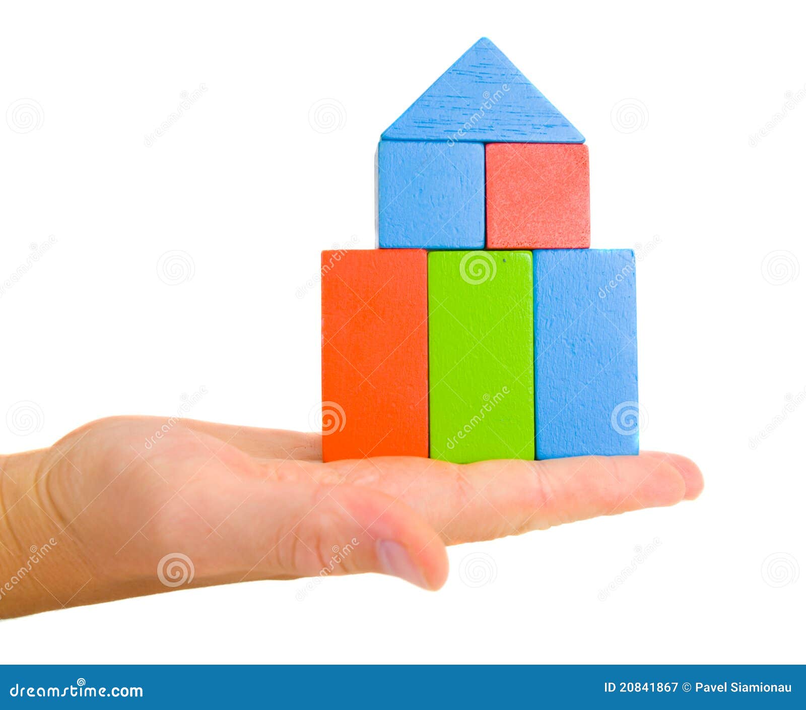 Colorful block stock image. Image of preschool, architecture - 20841867