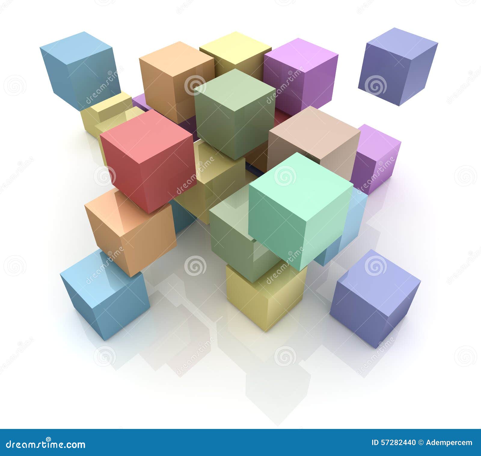 Colorful block stock illustration. Illustration of design - 57282440