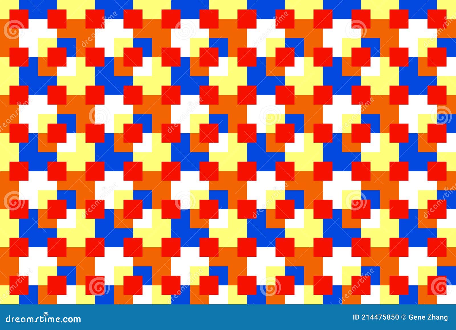Colorful Block Made a Lovely Pattern Stock Illustration - Illustration ...