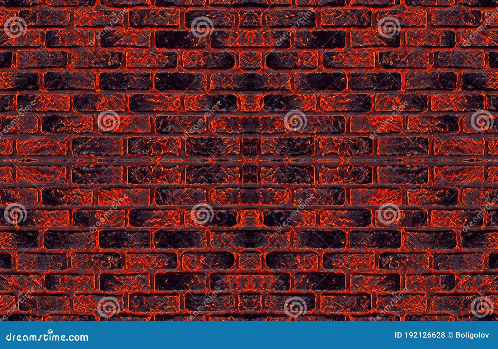 Colorful Block Tile Pattern Imitating Brick Wall Stock Illustration ...