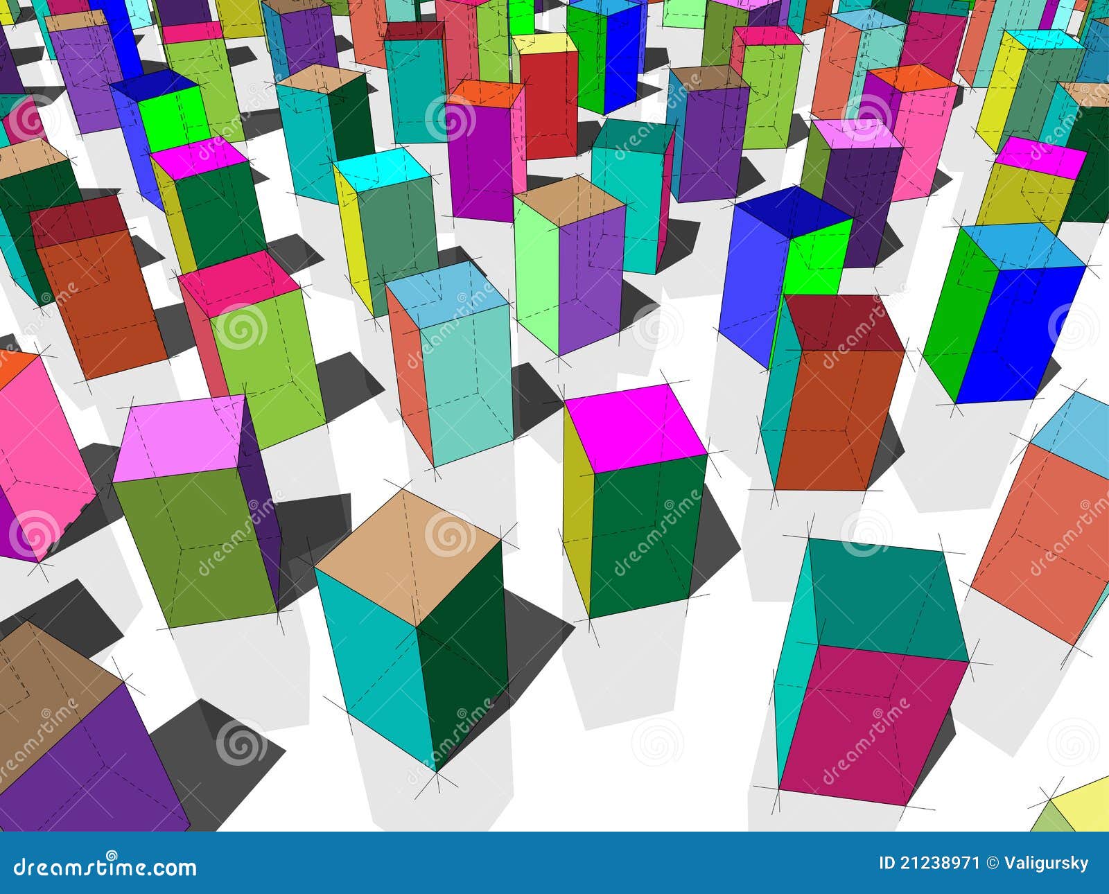 Colorful blocks stock vector. Illustration of random - 21238971