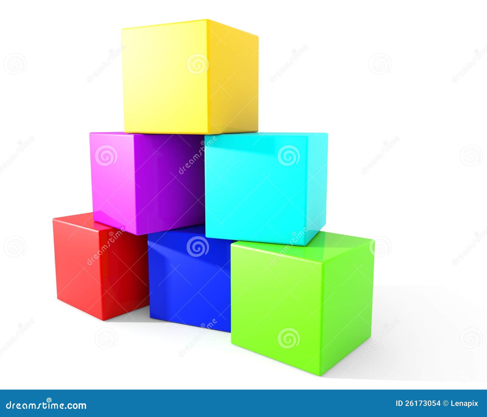 Colorful blocks stock illustration. Illustration of development - 26173054
