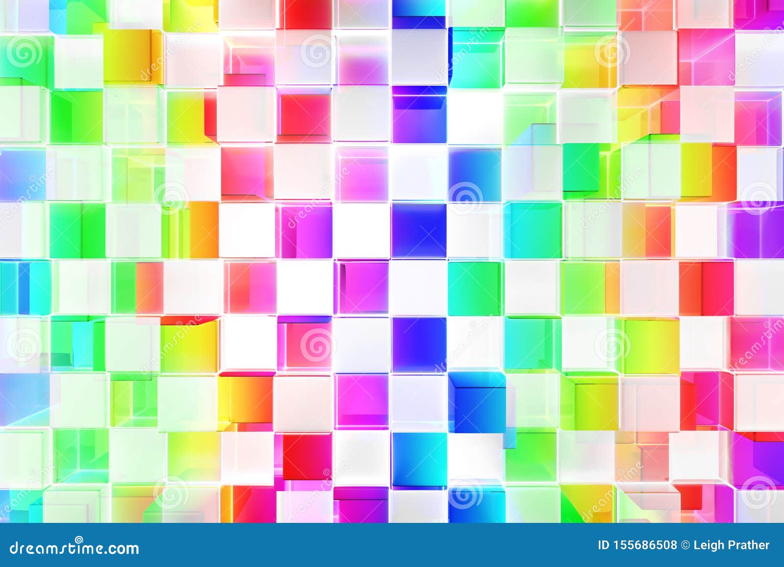 White and Colorful Blocks Abstract Background Stock Illustration ...