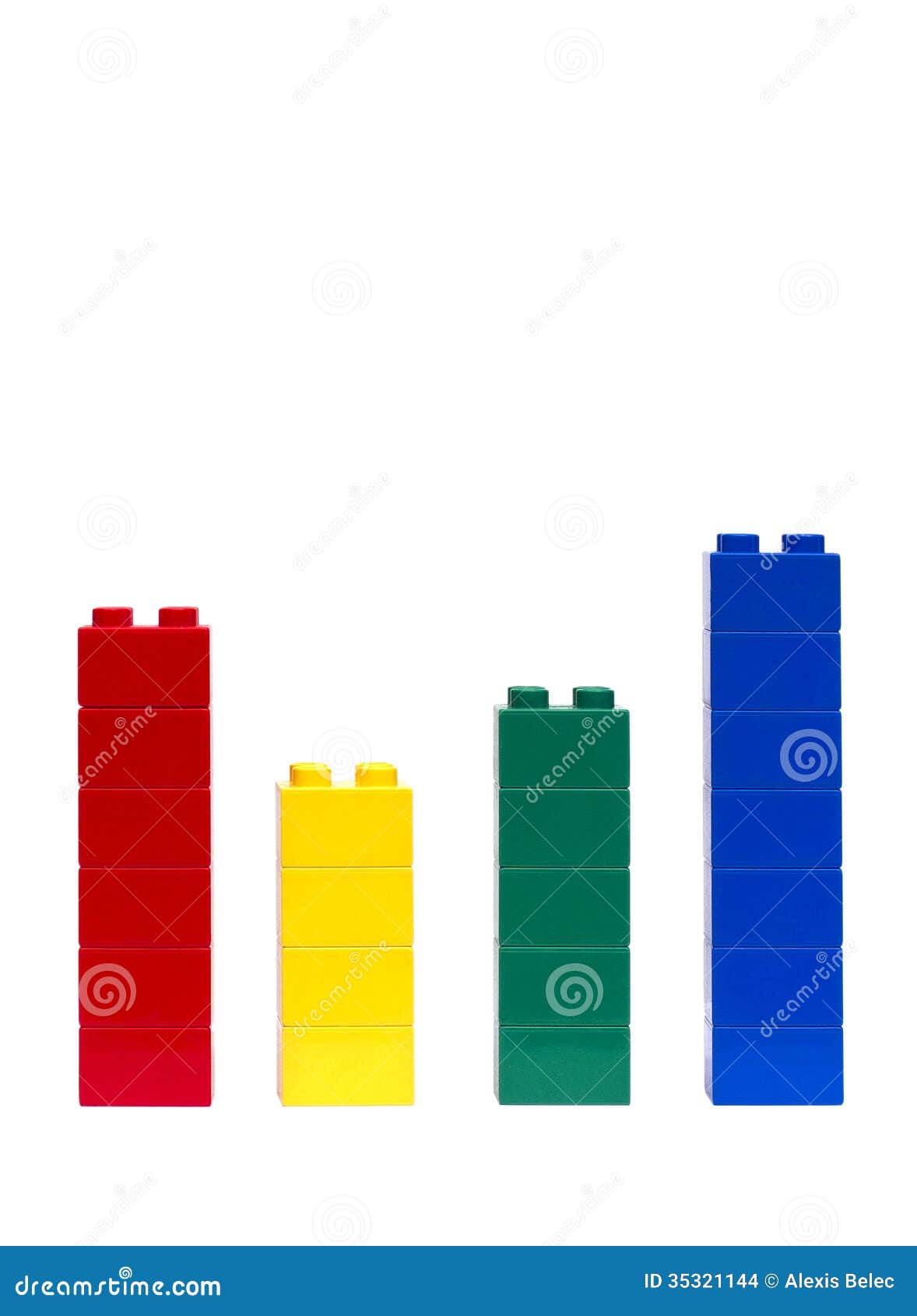 Colorful blocks graph stock photo. Image of creativity - 35321144