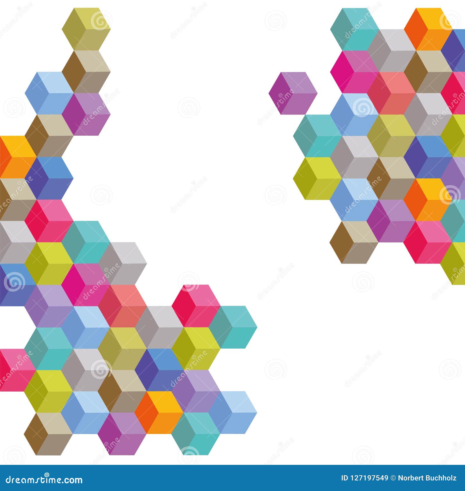 Colorful Blocks Illustration Stock Vector - Illustration of digital ...