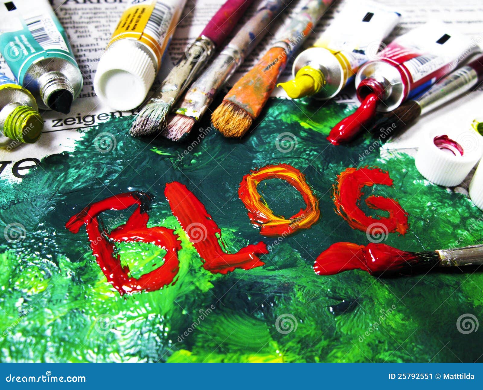 Colorful BLOG stock image. Image of interactive, blog - 25792551