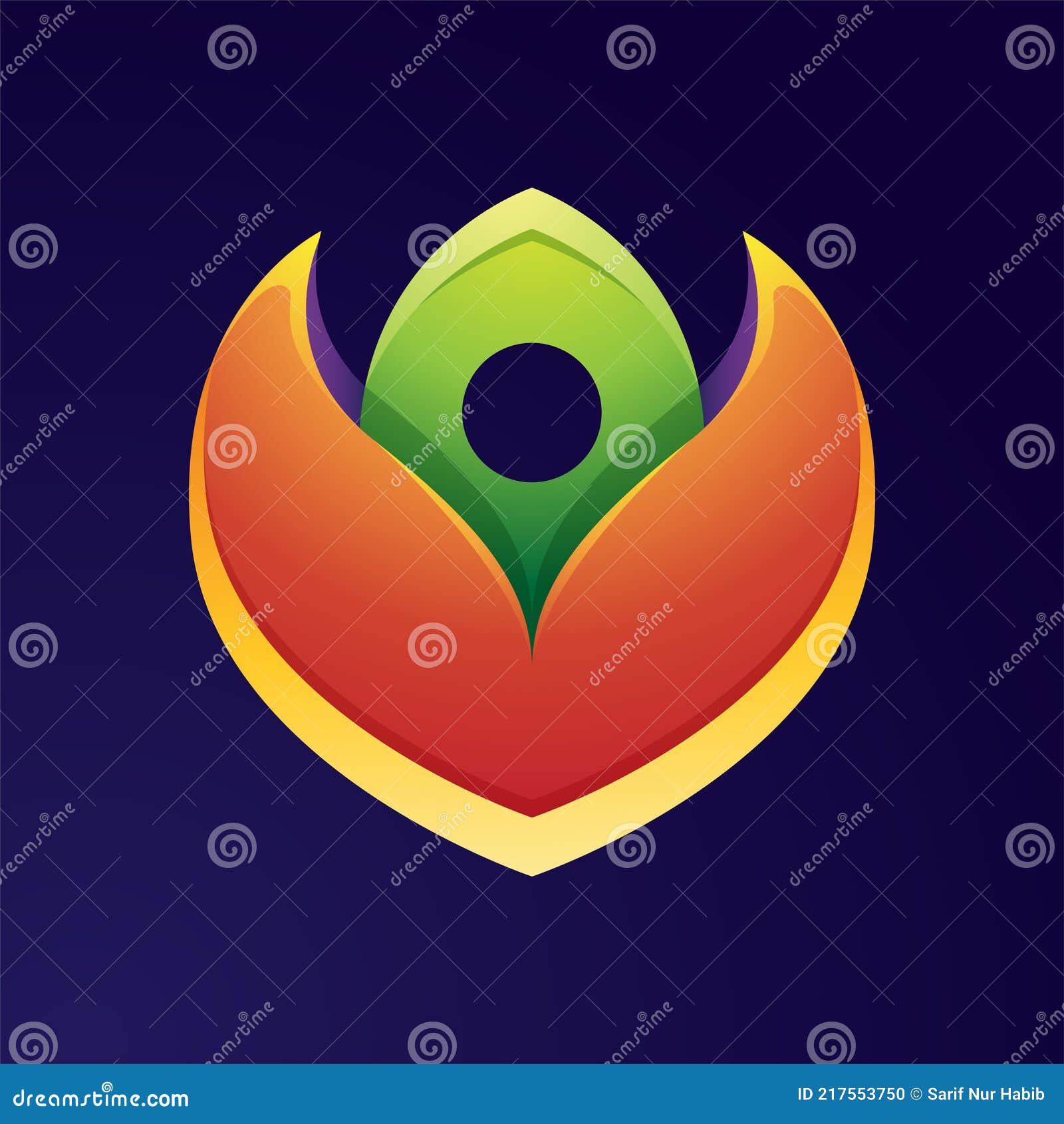 Colorful Bloom Flower Logo Design Stock Vector - Illustration of color ...