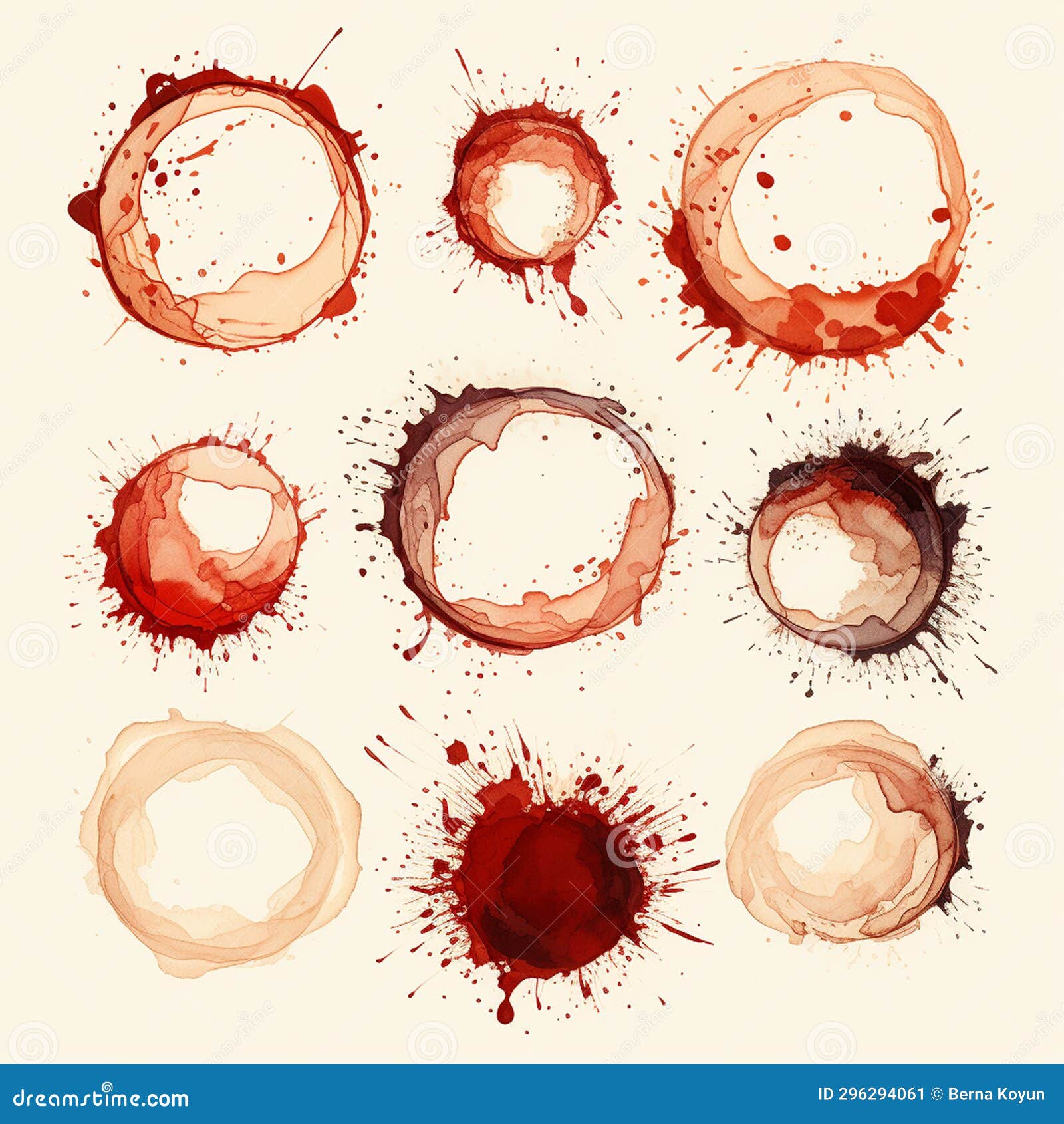 Colorful Blot with Handdrawn Spatter Stock Illustration - Illustration ...