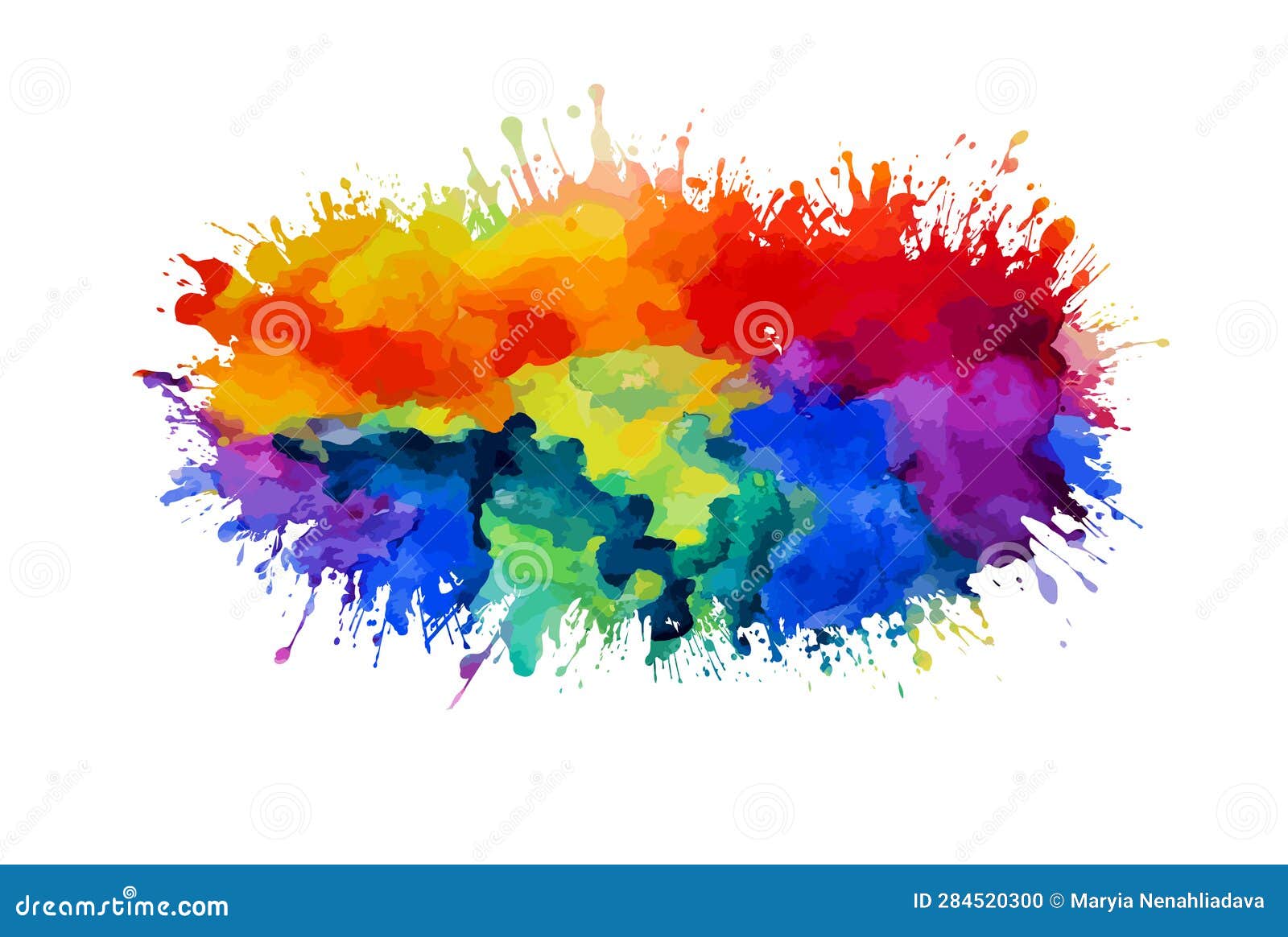 Colorful Ink Blot Royalty-Free Stock Image | CartoonDealer.com #294787882