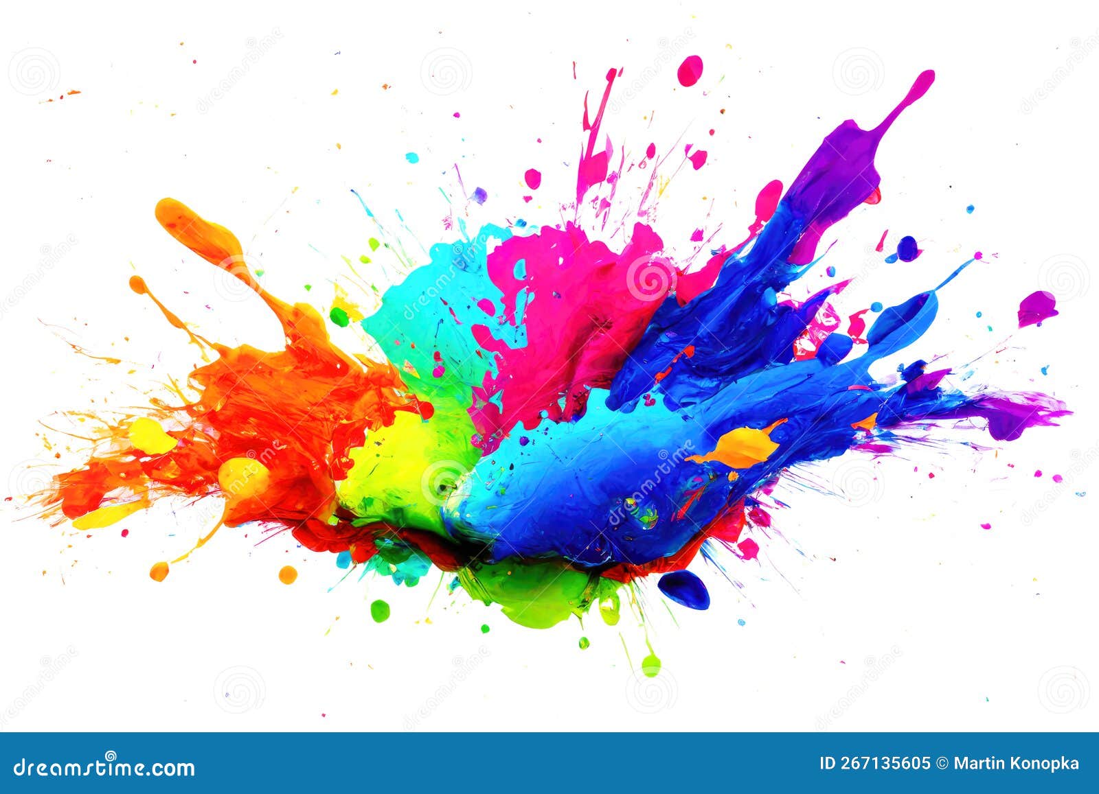 Color blots stock illustration. Illustration of horizontal - 267135605