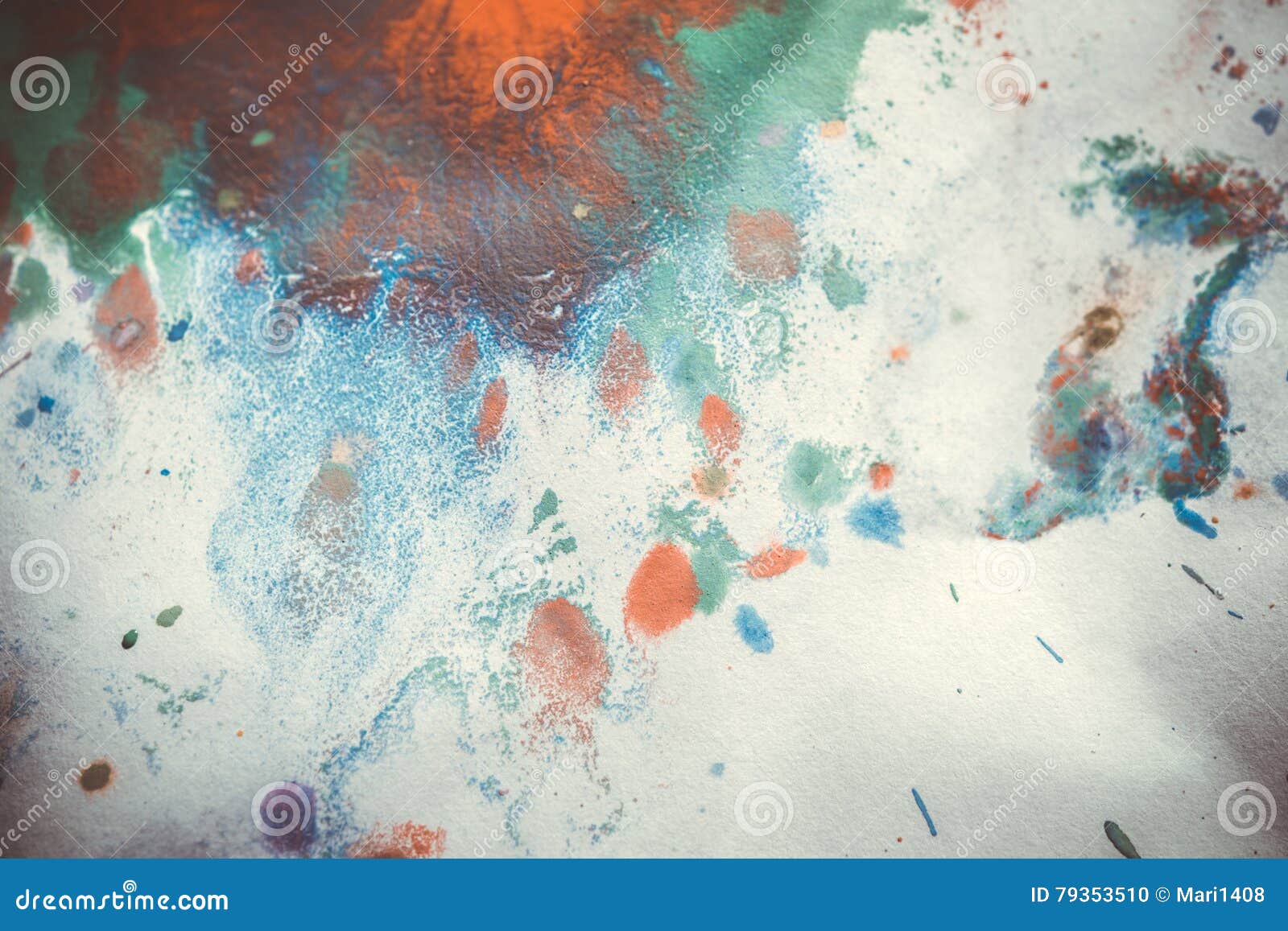 Colorful Blots Splashing on a White Background Stock Photo - Image of ...