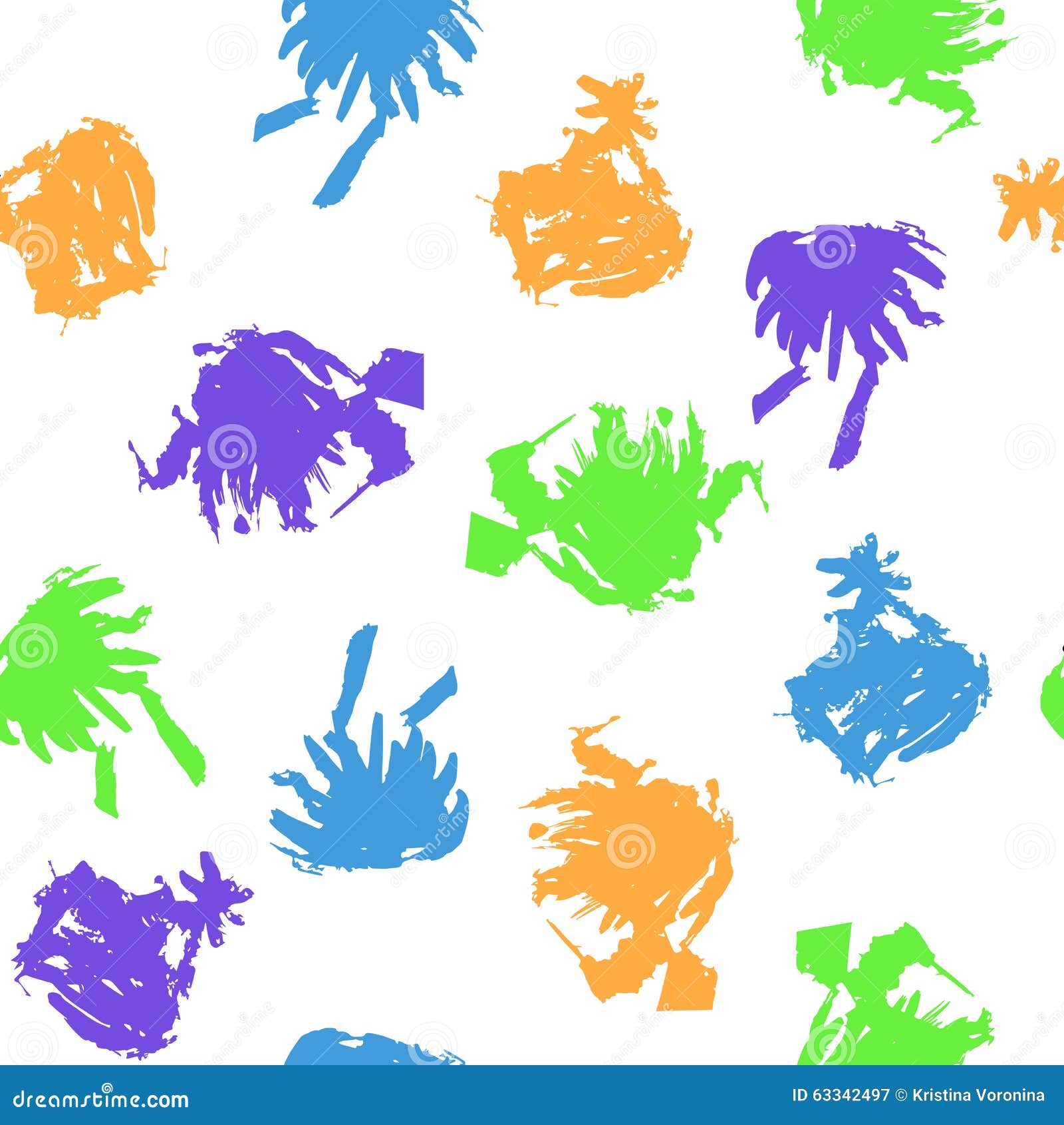 Colorful Blots on White Background Stock Vector - Illustration of green ...