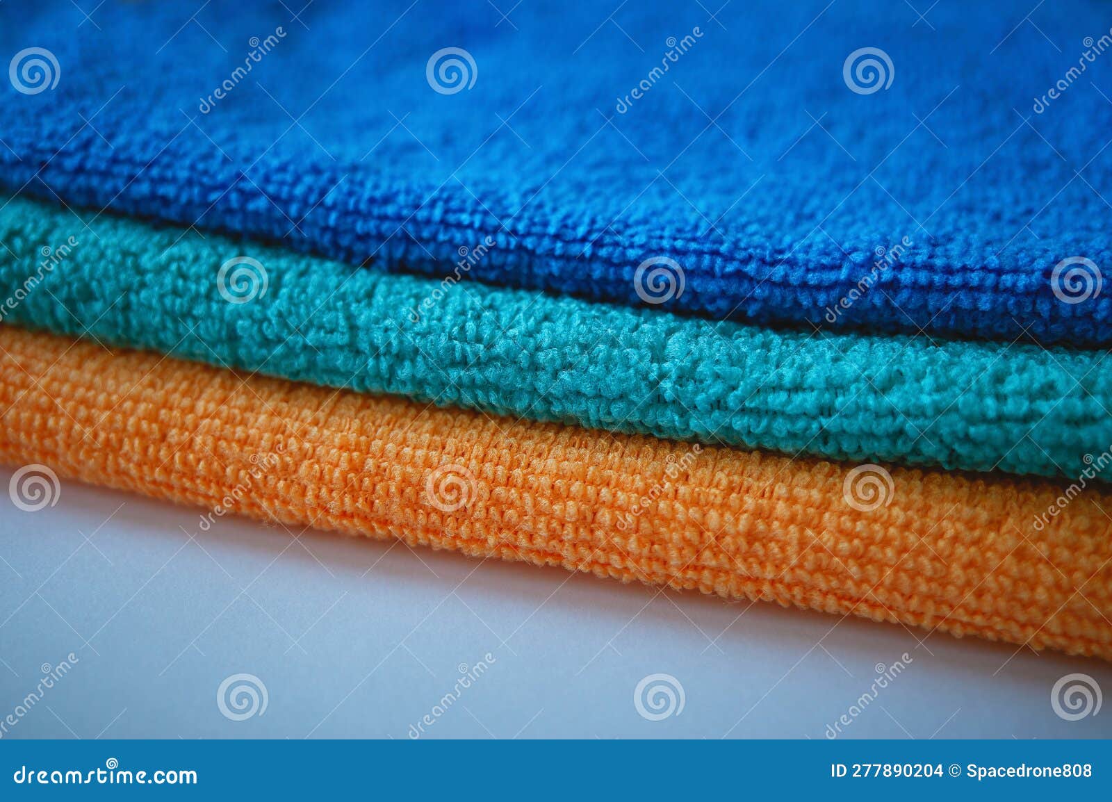 Colorful Blue Aqua Orange Cloth Object Backdrop Stock Photo - Image of ...
