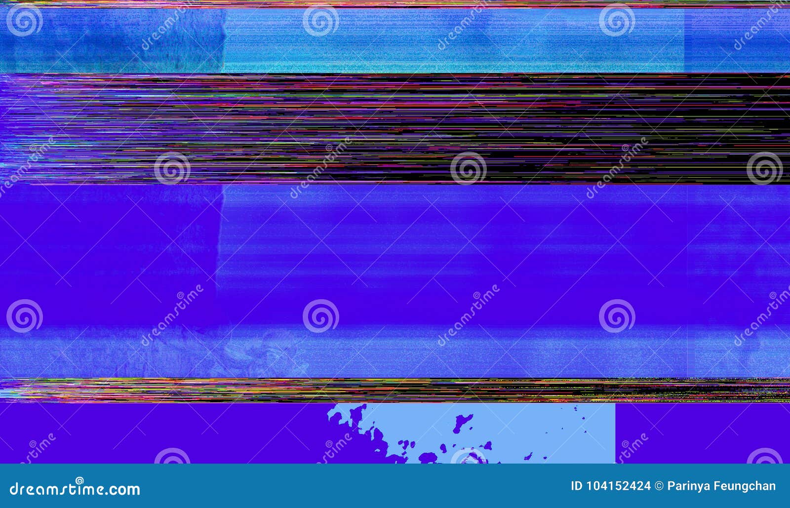 Colorful and Blue Glitch Art Background Stock Photo - Image of texture ...