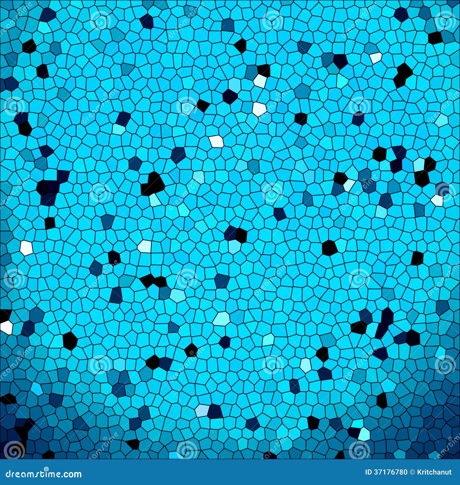 Colorful Blue Mosiac Style Background Stock Photo - Image of artistic ...