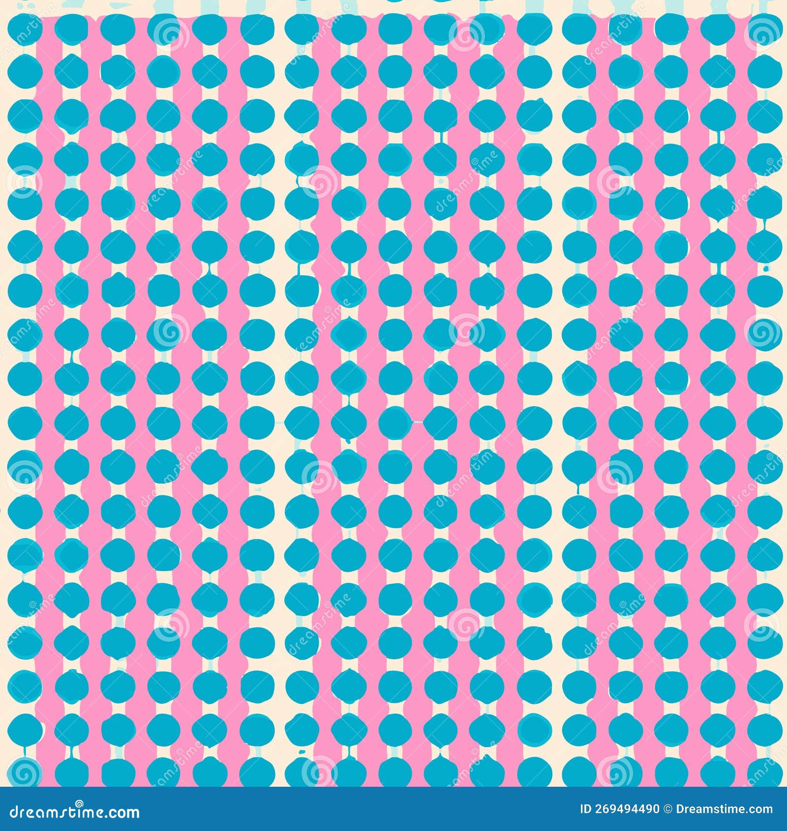 Colorful Blue Red Check Pattern with Small Blue Dots Vector Background ...