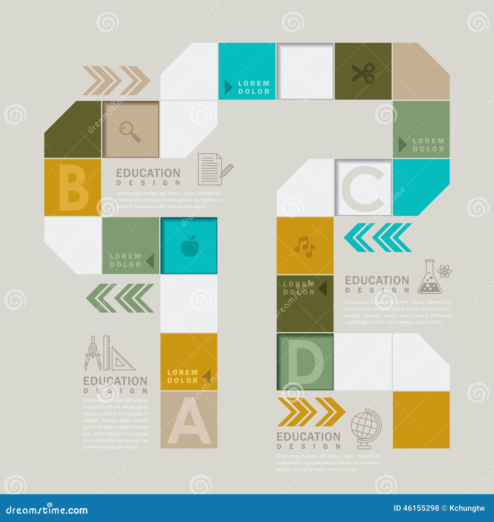 Colorful Board Game or Workflow Infographic Design Stock Vector ...