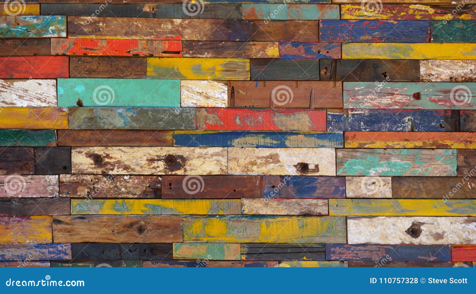 Colorful Boards Background. Stock Photo - Image of paint, board: 110757328