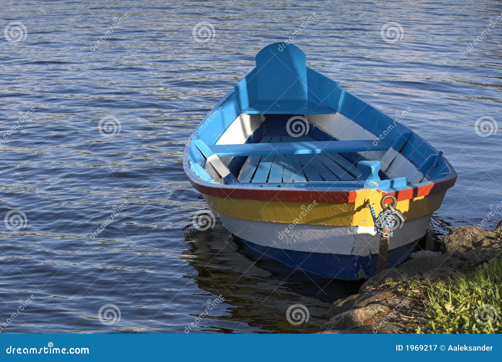 Colorful Boat In The Background Of Architecture Royalty-Free Stock ...
