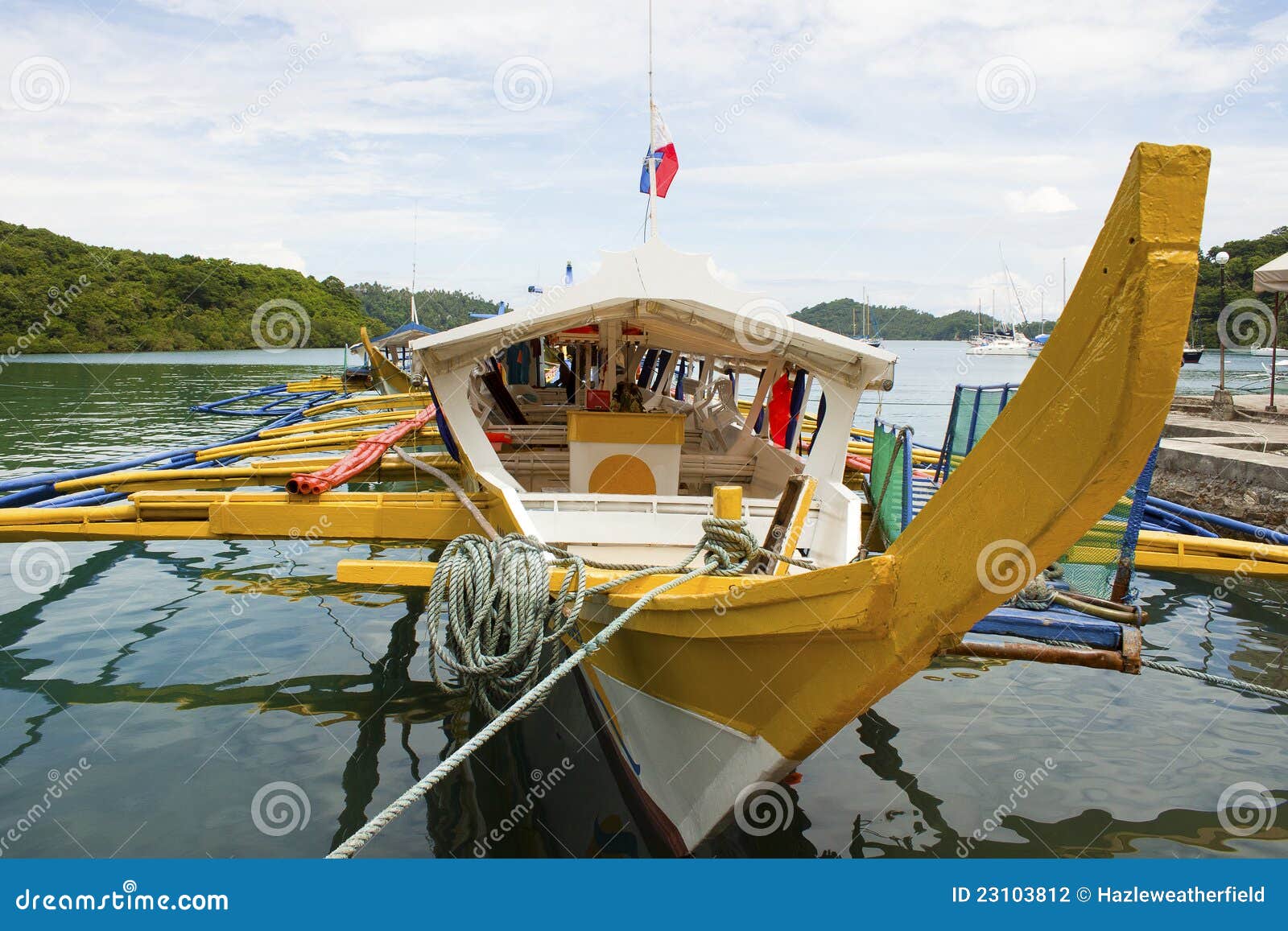 Colorful Boat stock photo. Image of docked, banca, vessel - 23103812