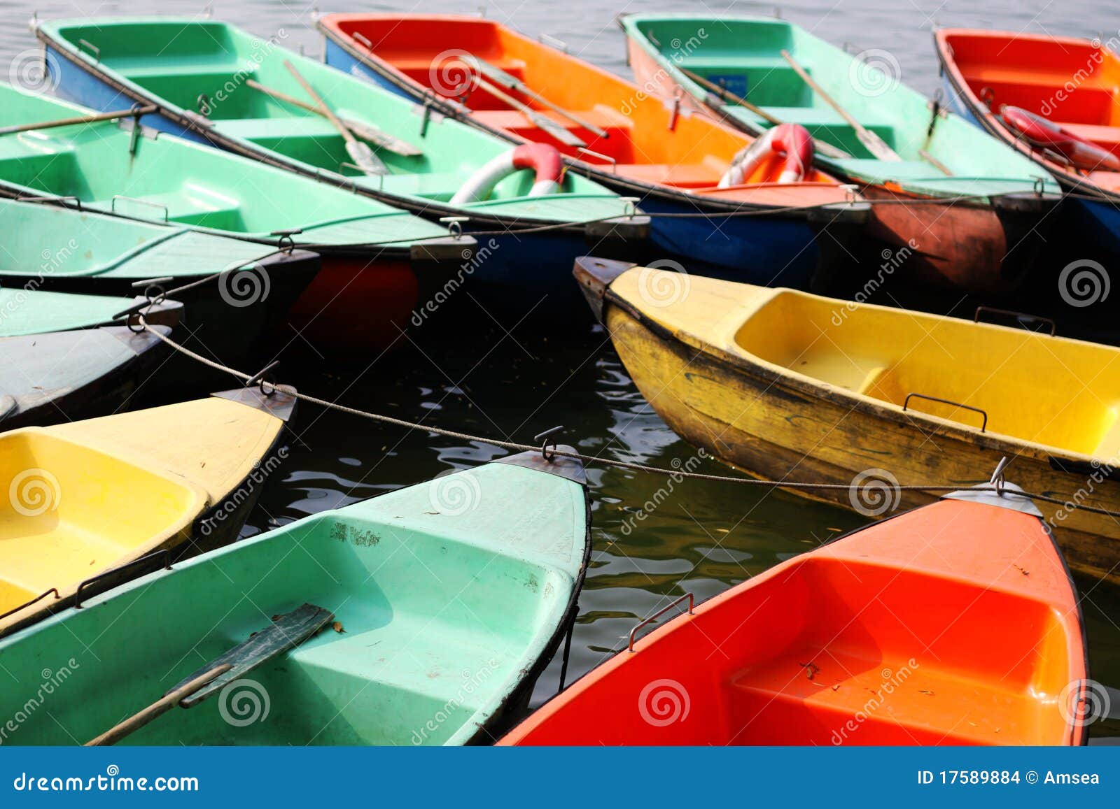 Colorful boats stock photo. Image of park, ship, green - 17589884
