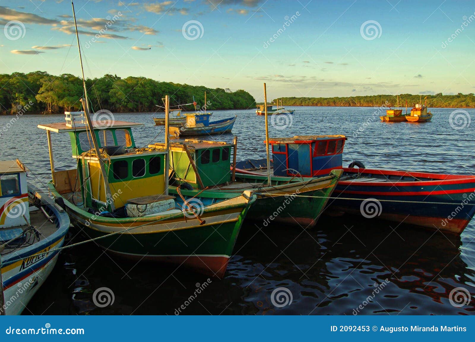 Colorful boats stock image. Image of south, brasil, america - 2092453