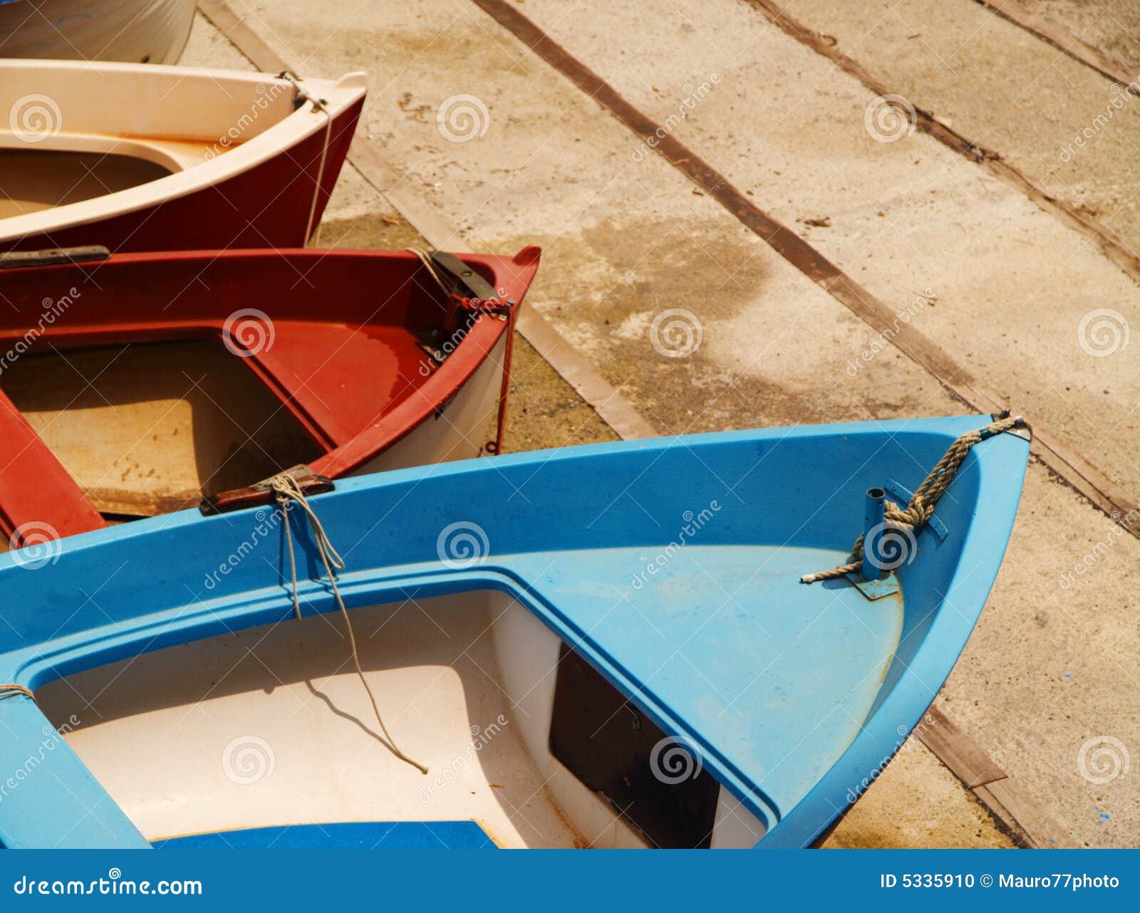 Colorful boats stock photo. Image of marine, prow, port - 5335910