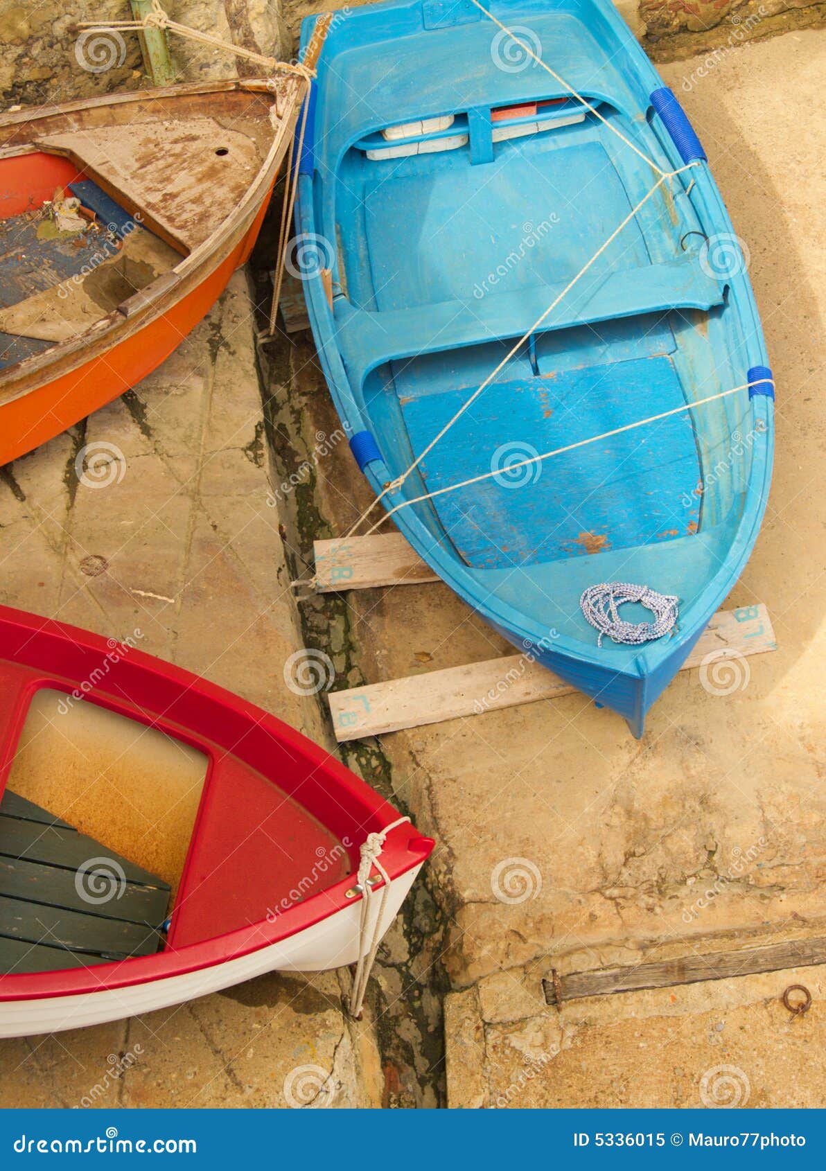 Colorful boats stock image. Image of italy, rope, ropes - 5336015