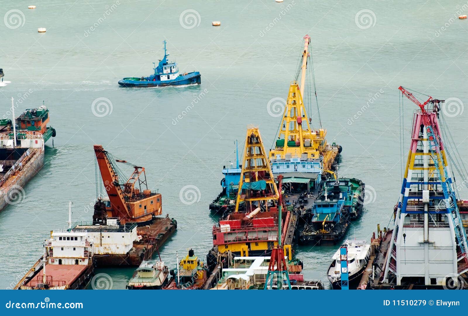 Colorful Boats in the Harbor Stock Image - Image of ocean, harbour ...