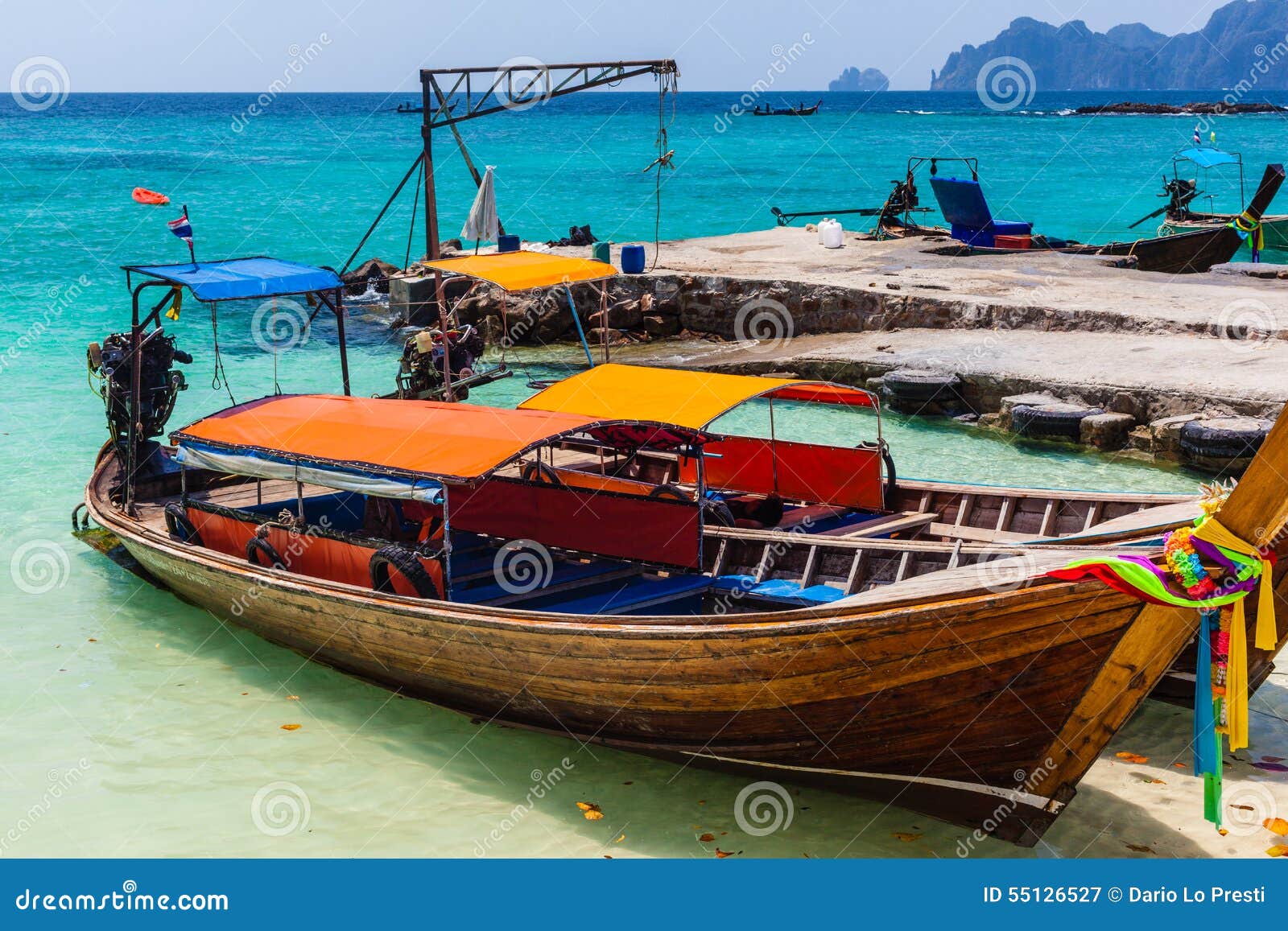 Colorful boats stock image. Image of clear, recreation - 55126527
