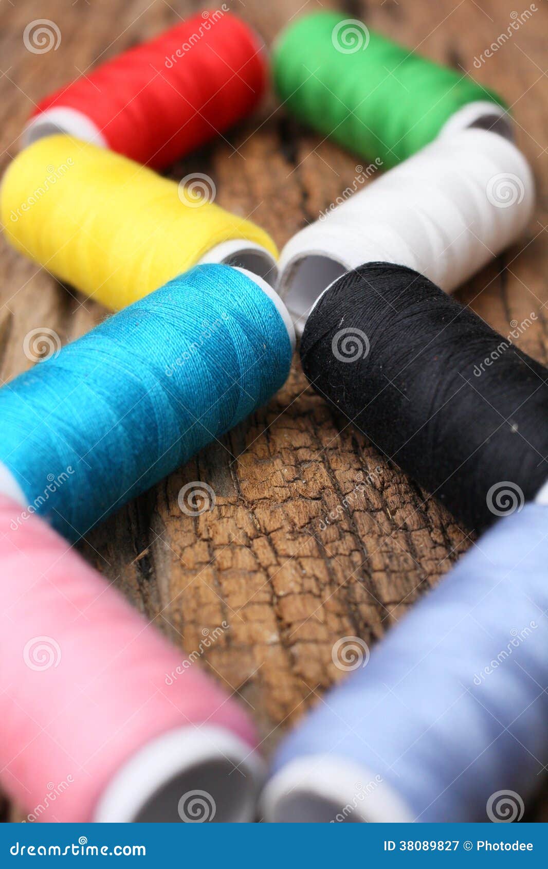 Colorful bobbins thread stock image. Image of textile - 38089827