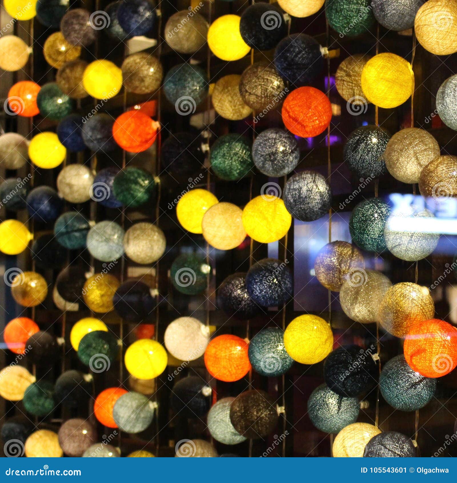 Light Bobbles Bring Color To the Window Stock Image - Image of ...