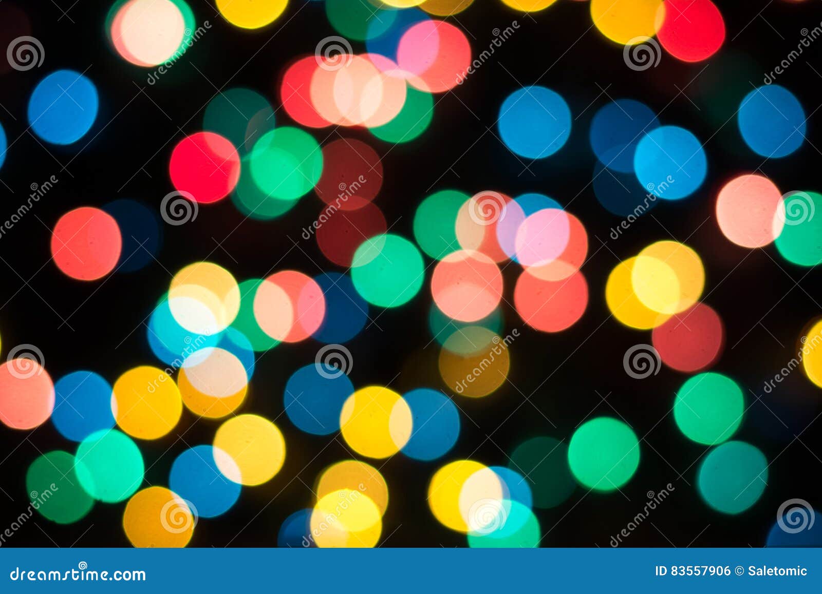 Colorful Bokeh Balls with Dark Background Stock Photo - Image of ...