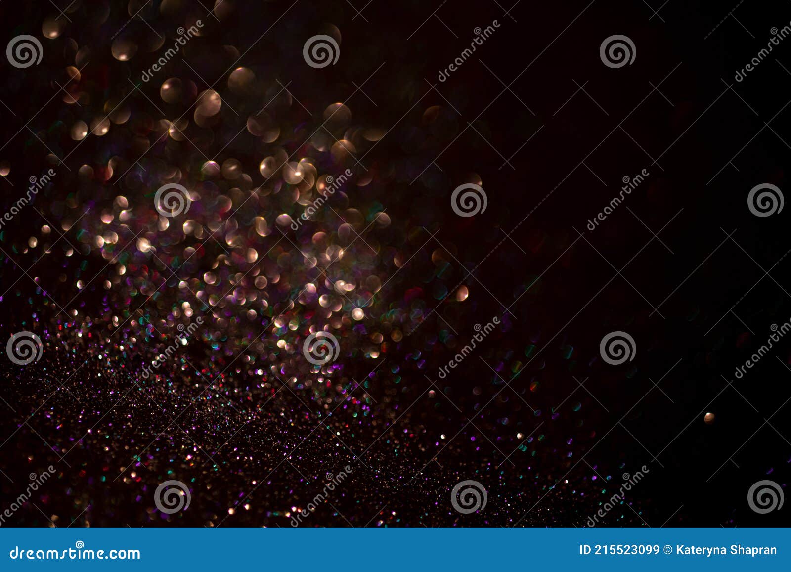 Colorful Bokeh Circles As a Design Element, Overlay or Backlight Stock ...