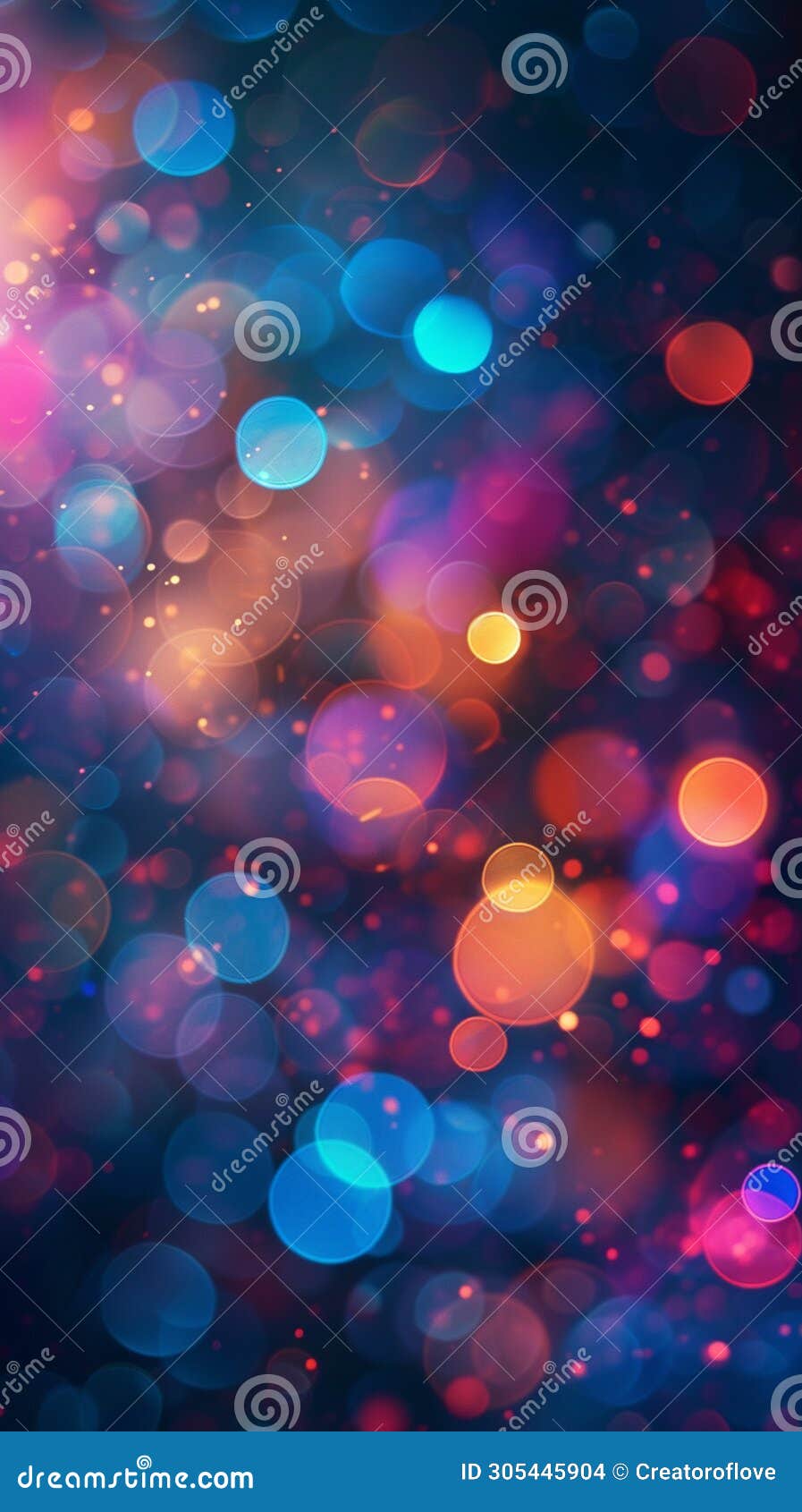 Colorful Bokeh Lights Background Stock Illustration - Illustration of ...
