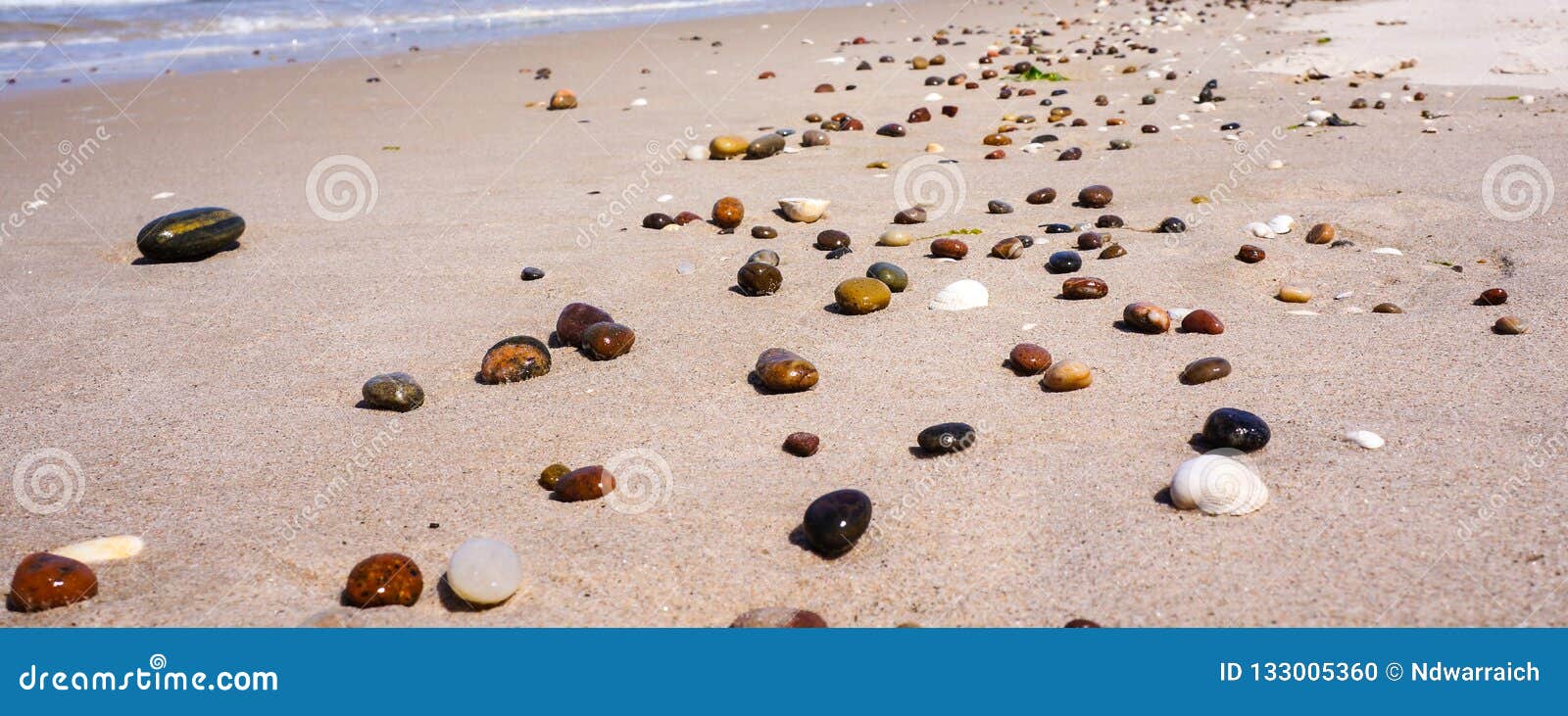 Colorful Bolder Stone on the Beach Stock Photo - Image of texture ...