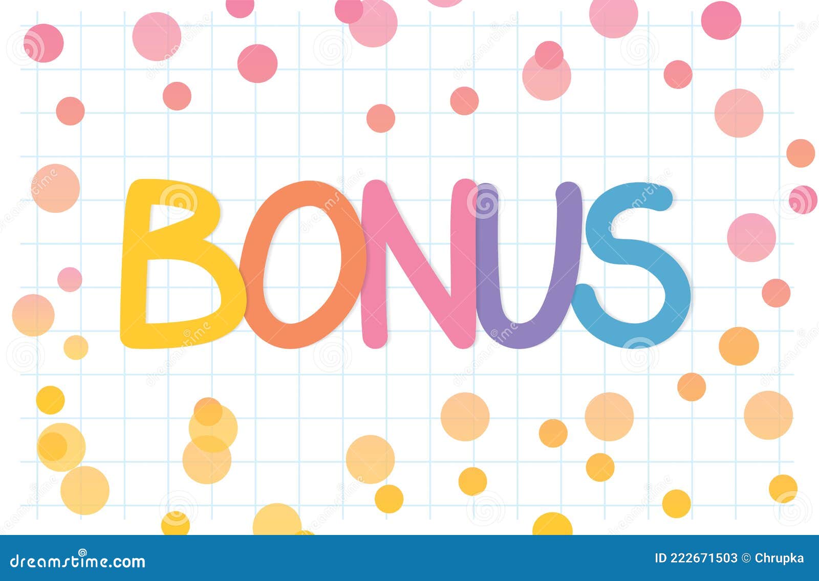 Colorful Bonus Word Concept Stock Vector - Illustration of flat ...