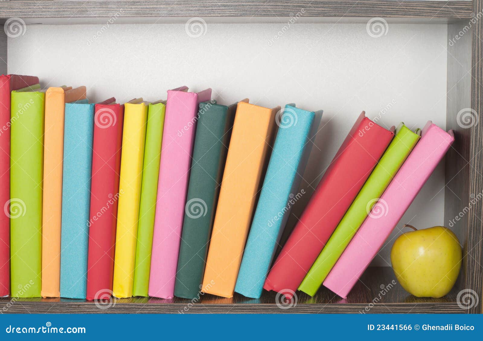 Colorful book stock photo. Image of apple, batch, literature - 23441566