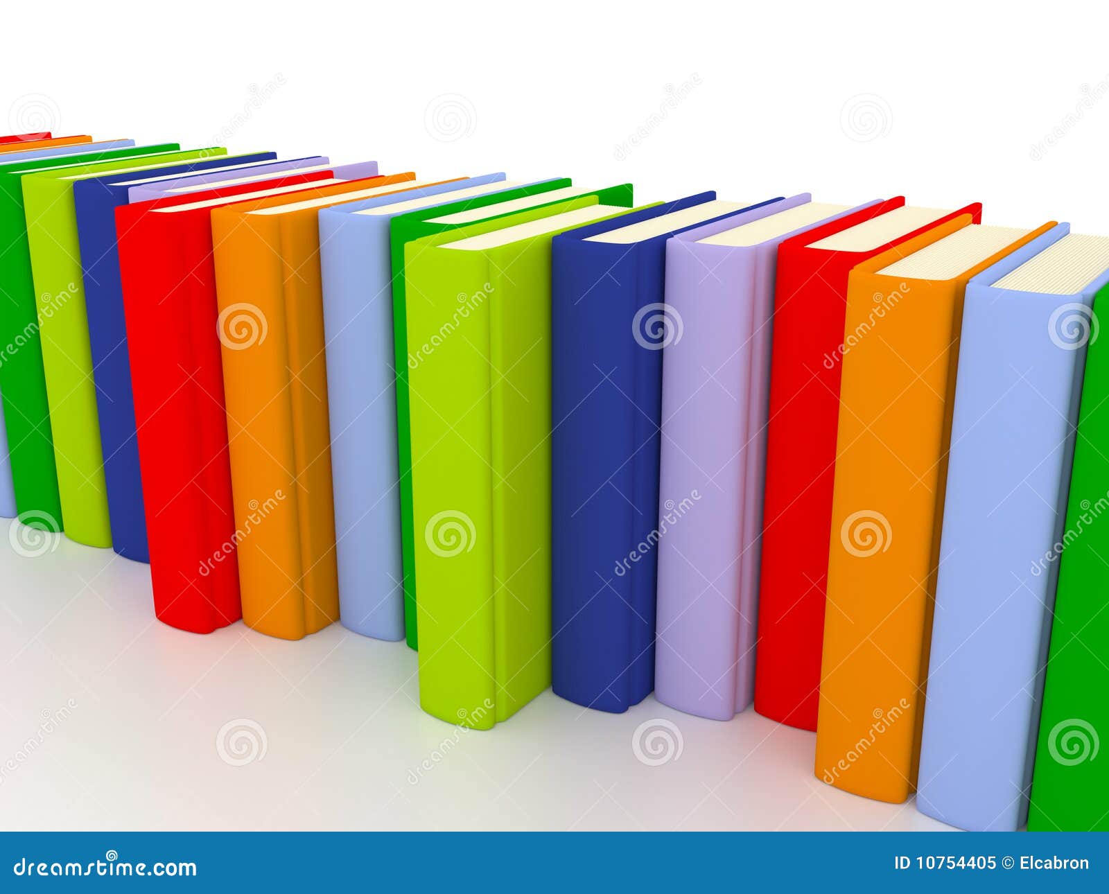 Colorful Book Stack stock illustration. Illustration of library - 10754405