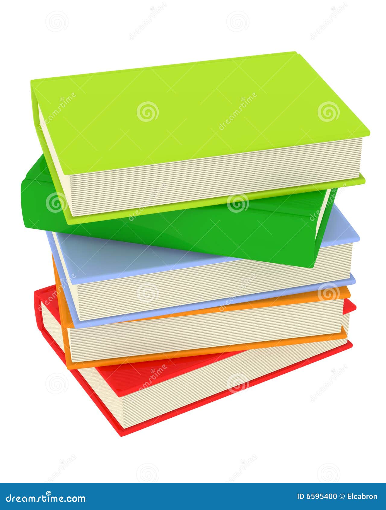 Colorful Book Stack stock illustration. Illustration of university ...