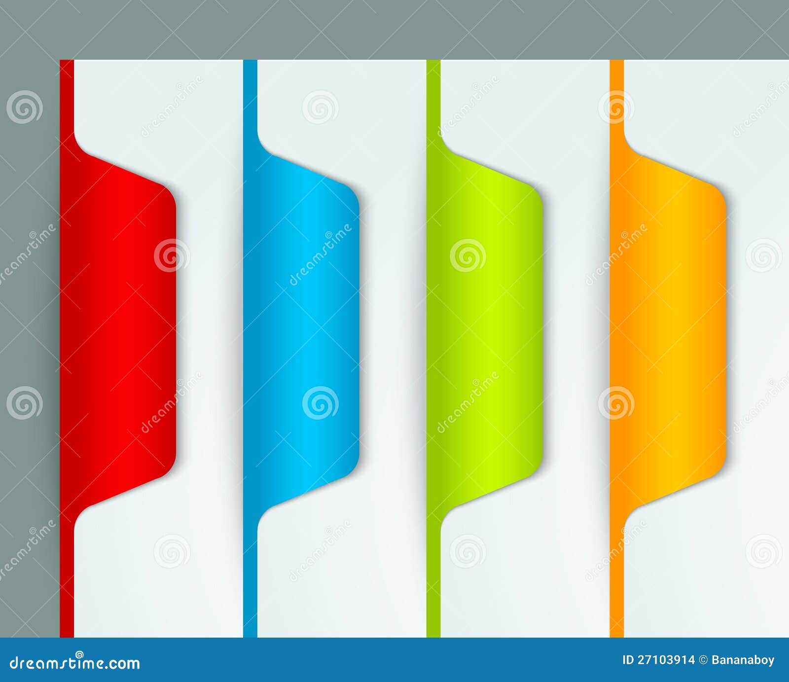 Colorful bookmarks stock vector. Illustration of element - 27103914