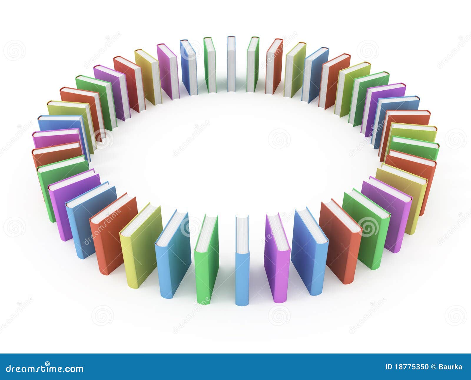 Colorful books stock illustration. Illustration of knowledge - 18775350