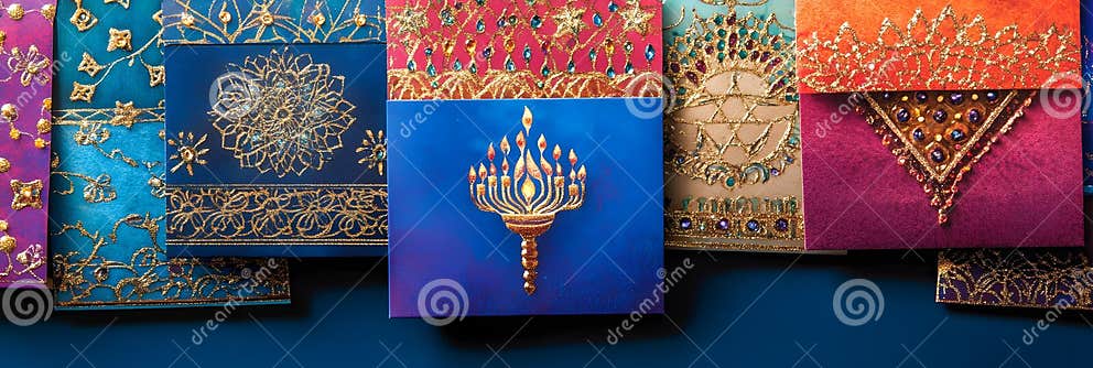 Colorful Books and Boxes with Intricate Designs Stock Illustration ...