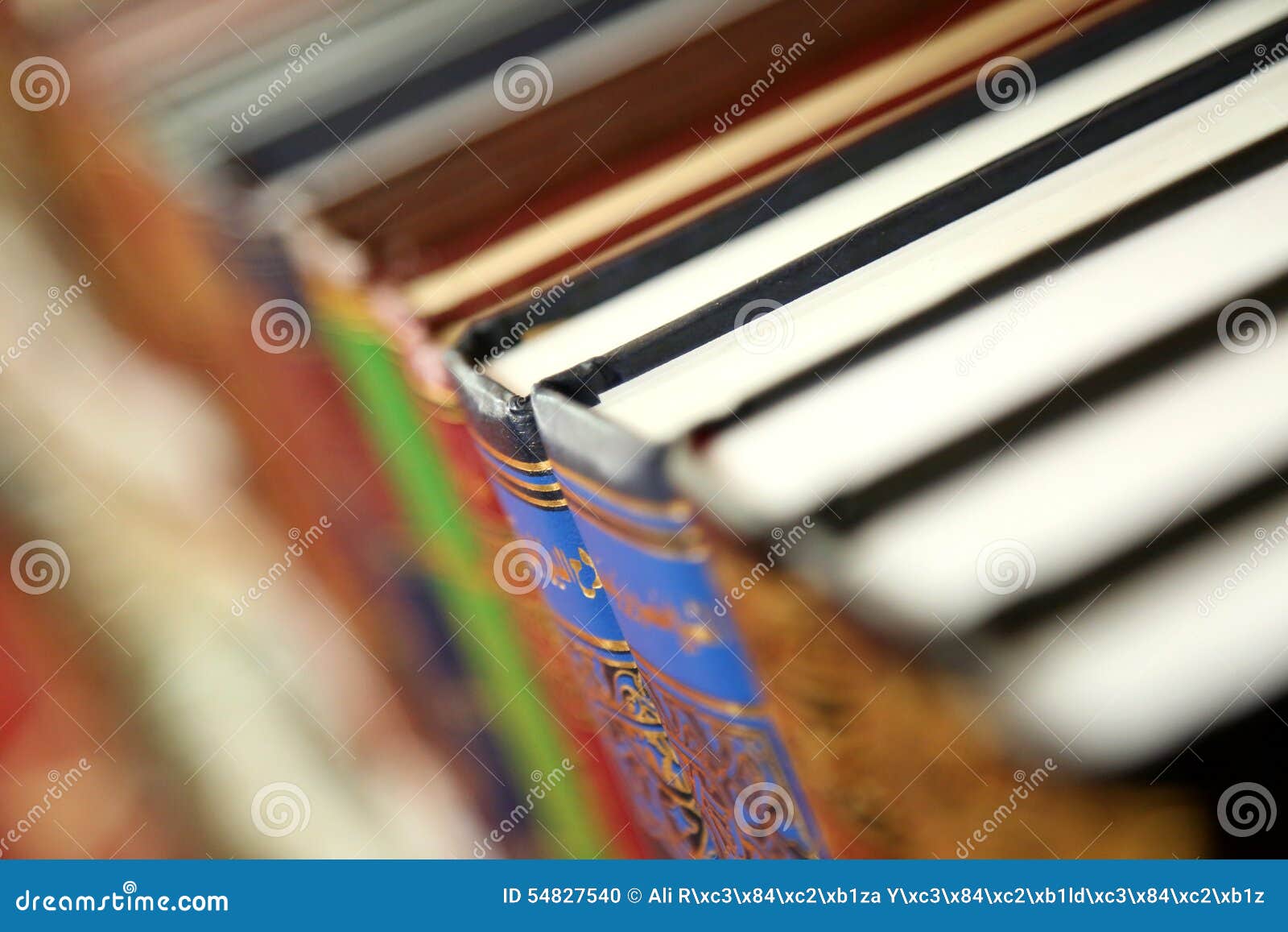 Colorful books stock photo. Image of detail, book, background - 54827540