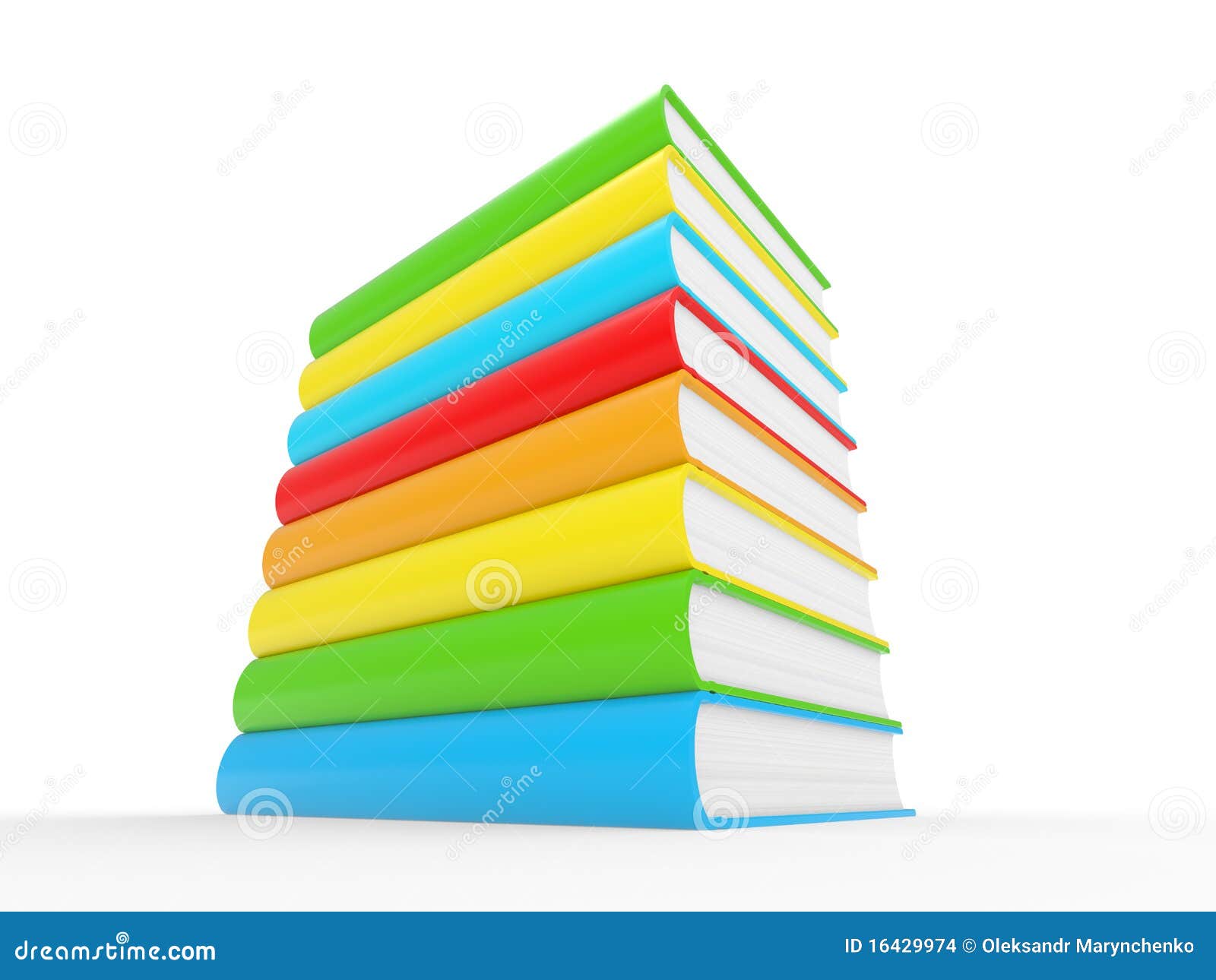 Colorful books stack stock illustration. Illustration of colorful ...